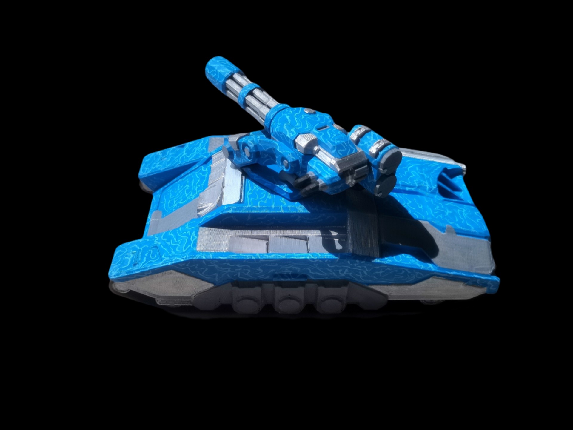 3D坦克模型 打印模型(极速炮+泰坦)流动皮肤粗涂