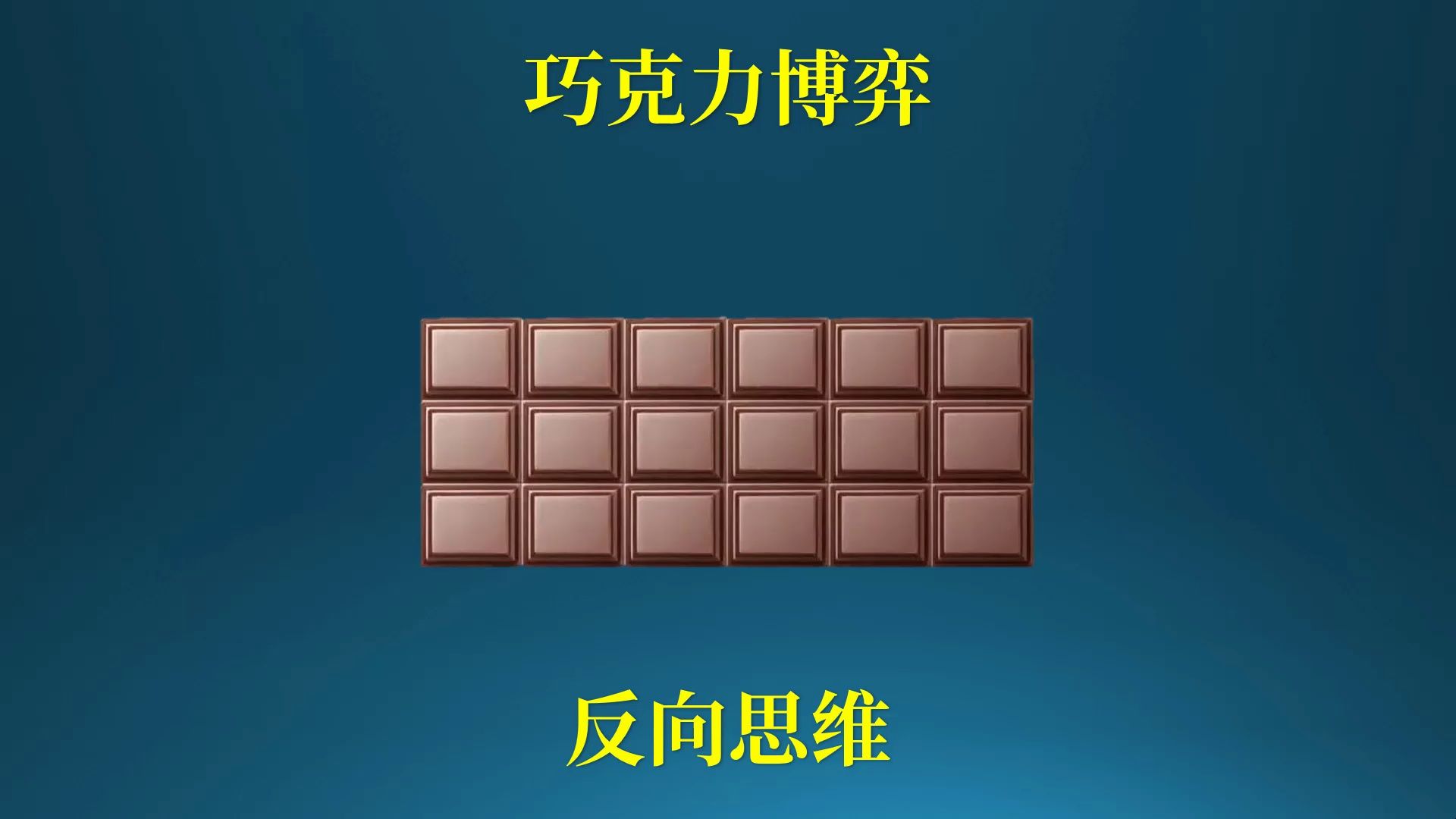 博弈论中的经典问题,巧克力博弈!