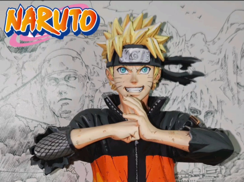 漩涡鸣人模型涂装原画色涂装展示分享