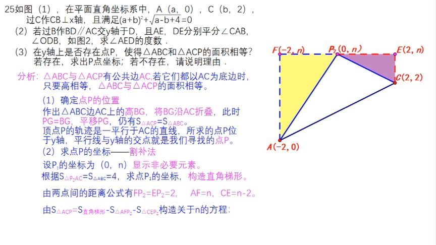 从数学思维的角度看平面直角坐标系中的动点问题