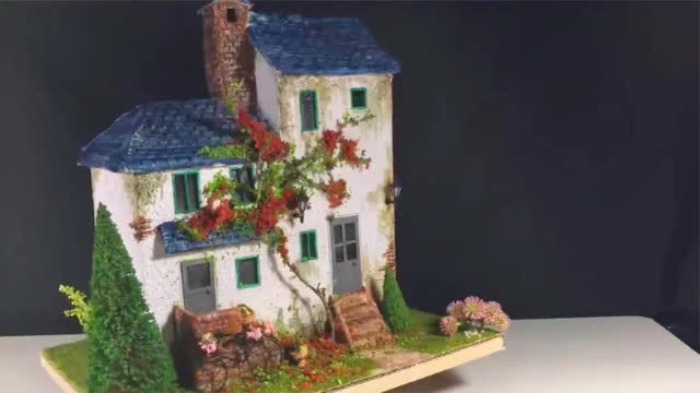 创意手工DIY,纸板房屋模型的制作方法,简单易学!