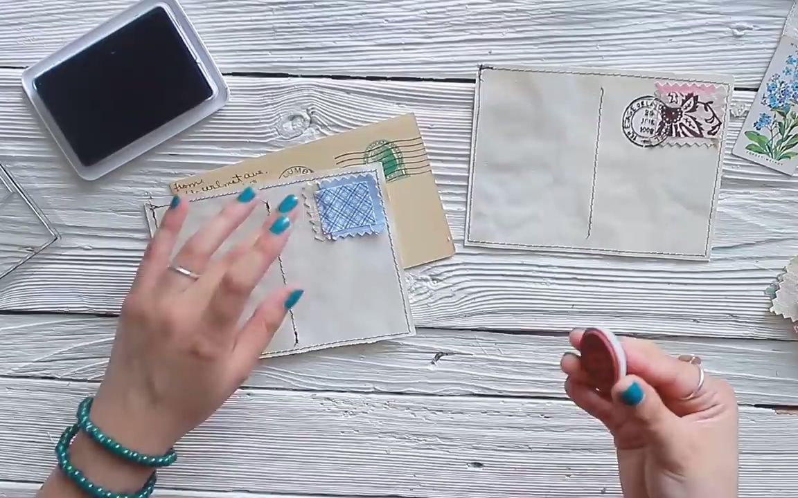 让我们一起做一张明信片