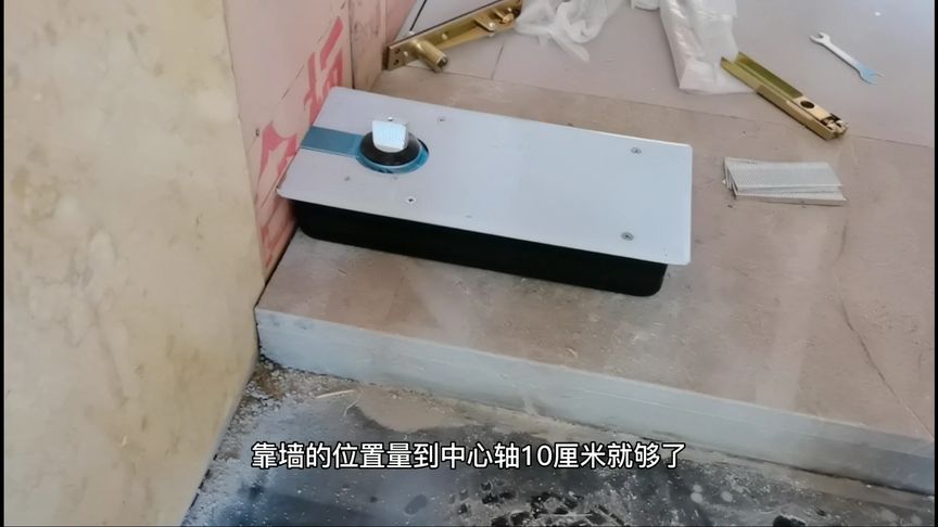 不锈钢地弹簧门安装,地弹簧预埋,尺寸计算方法