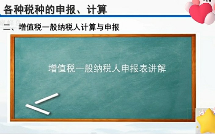 一般纳税人增值税申报讲解!