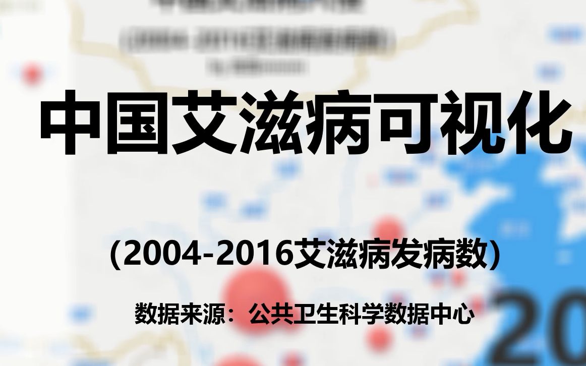 中国有多少艾滋病患者?细思极恐-数据可视化