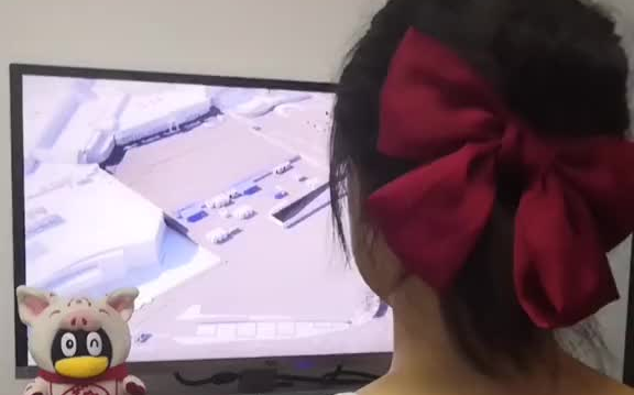 3d写字楼生长动画+实景合成,小姐姐从此再也没有长发啦