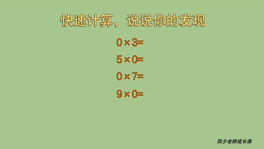 三年级数学:快速计算说说你的发现!