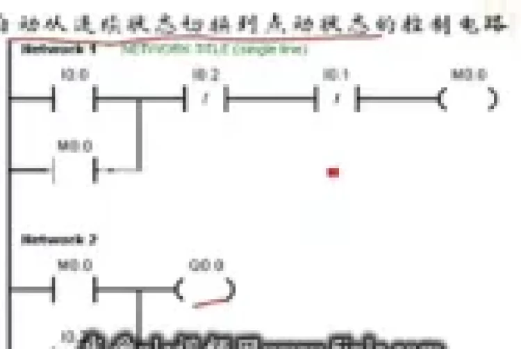 PLC-数字量控制梯形图和程序设计法-西门子
