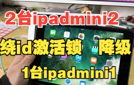 padmini2 (2台)一台降级,一台绕id降级。ipadmini1移除id激活锁