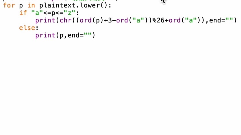【python】凯撒密码加密