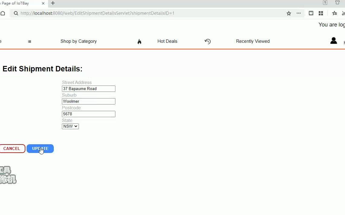 servlet jsp收货地址增删改查 netbeans工具开发