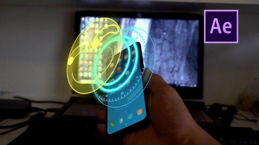 AE软件制作手机合成科幻界面特效,方法简单快捷