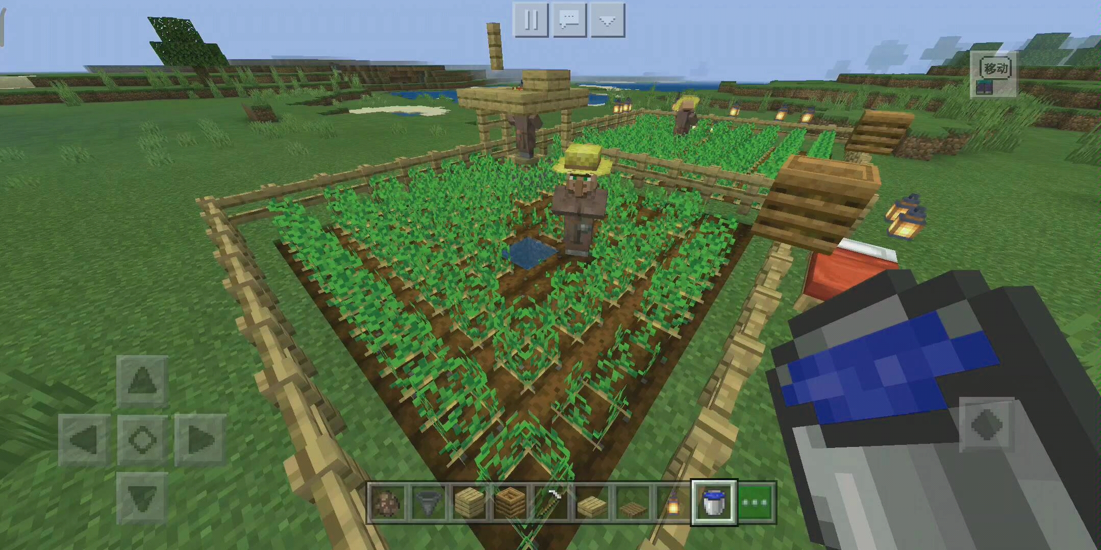 网易我的世界手机版,全自动农场,进来必会系,无红石。