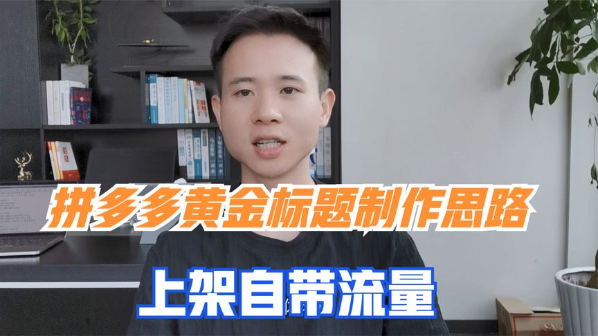 拼多多黄金标题制作思路,上架自带流量,新手必学