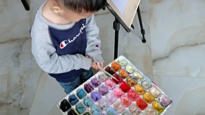 好看又简单的装饰画,3岁小孩能画,画什么?快进来看#西瓜新人#