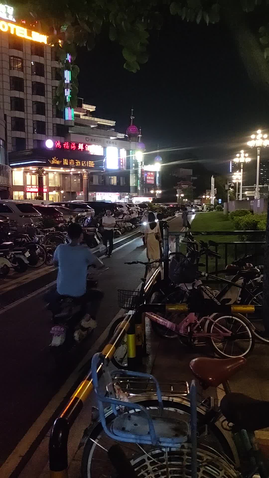 广州的单边非机动车道是双向通行吗? 还是有人在逆行啊?这么镇定...