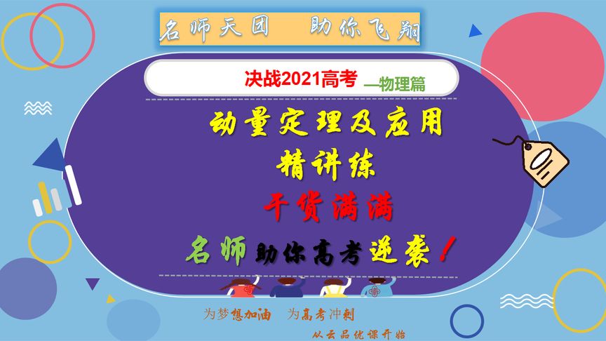 高考物理名师优课:动量定理及应用精讲练,助你完胜高考