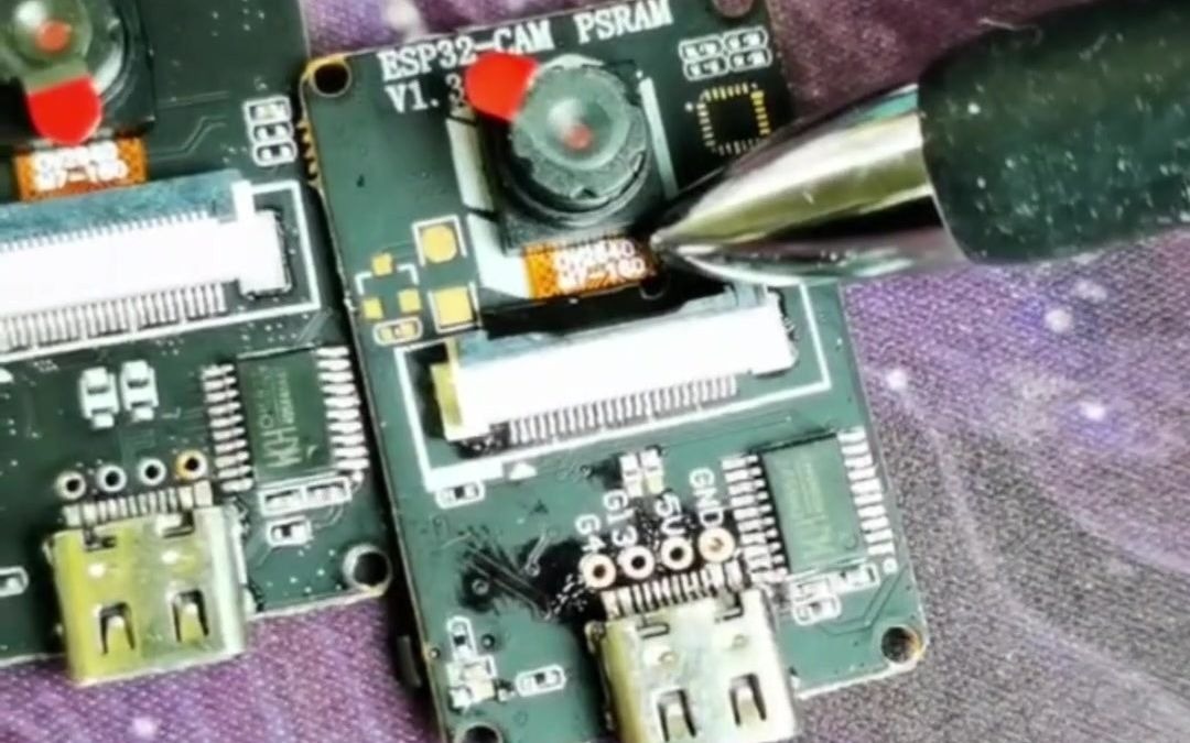 ESP32 CAM 因为有PSRAM,所以给它装个鱼眼镜头哈