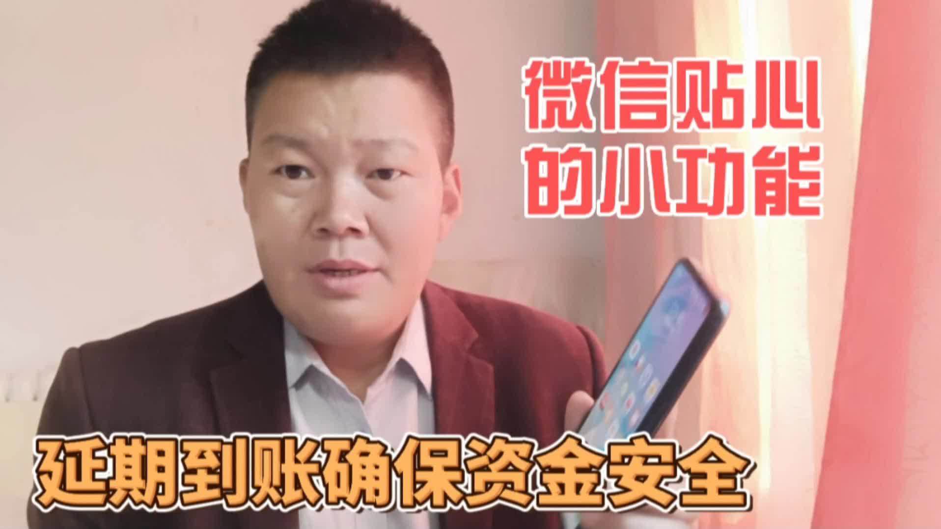 微信贴心的小功能,延期到账功能,可以确保转账资金安全#手机使用.