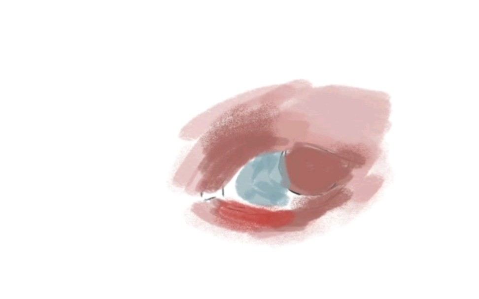 【零基础绘画】电容笔看教程手机绘画眼睛两小时想die