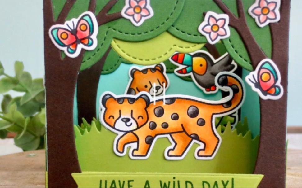 《青青大草原》Creating a Rainforest Shadow Box Scene 来自于Lawn...