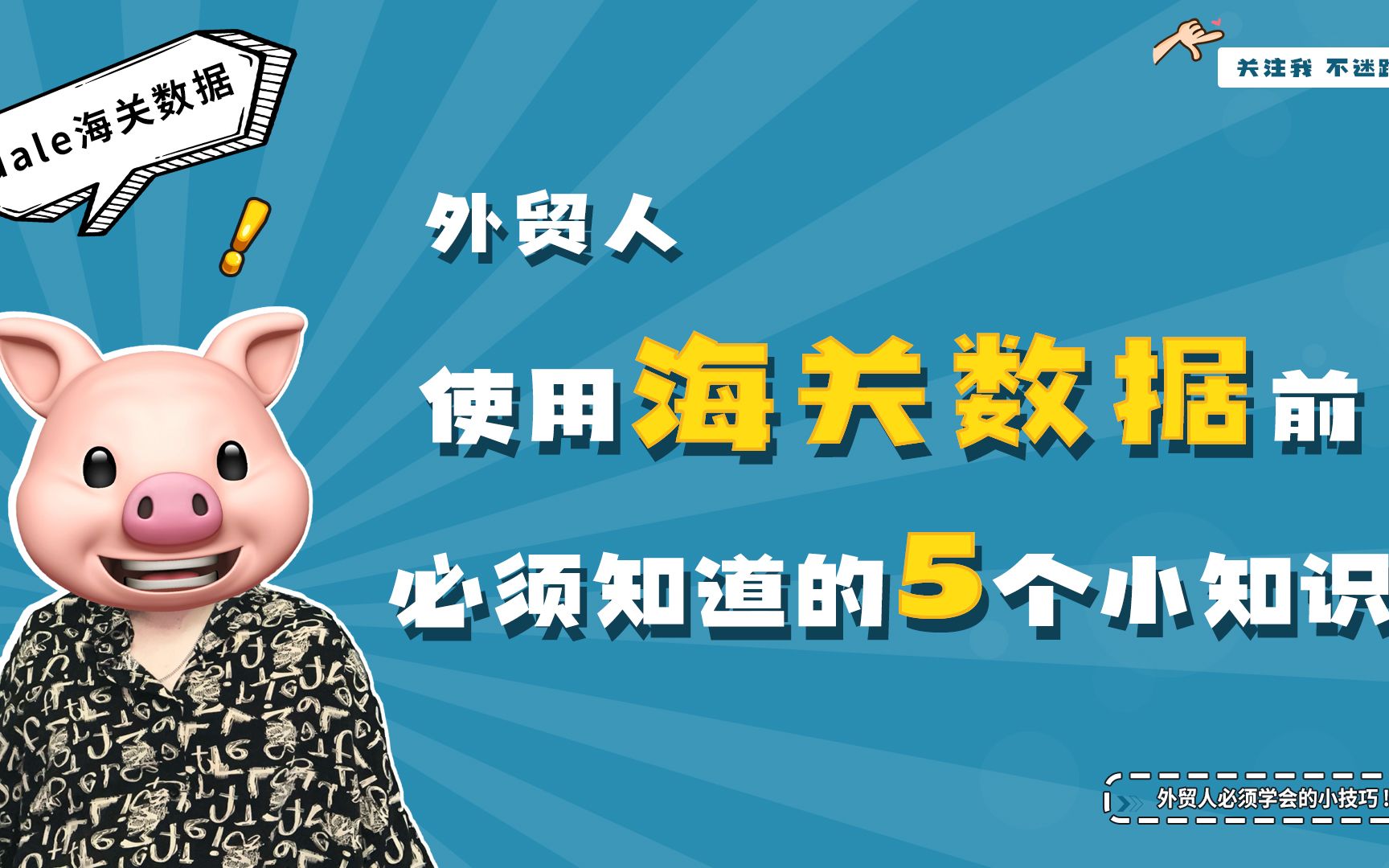 【dale海关数据】使用海关数据前必须知道的5个小知识
