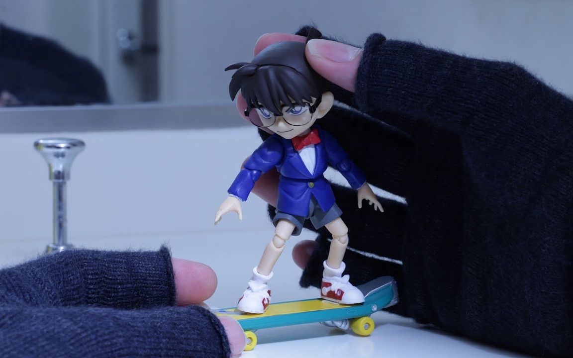 【名侦探柯南】洗脸盆滑板技术详解 定格动画制作过程【Animist】