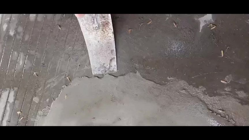 #混凝土修补料 铺装完一个小时强度测试ߑ