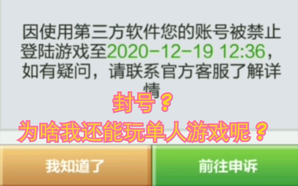 你知道吗?其实被网易封号了仍然可以单人玩我的世界#11