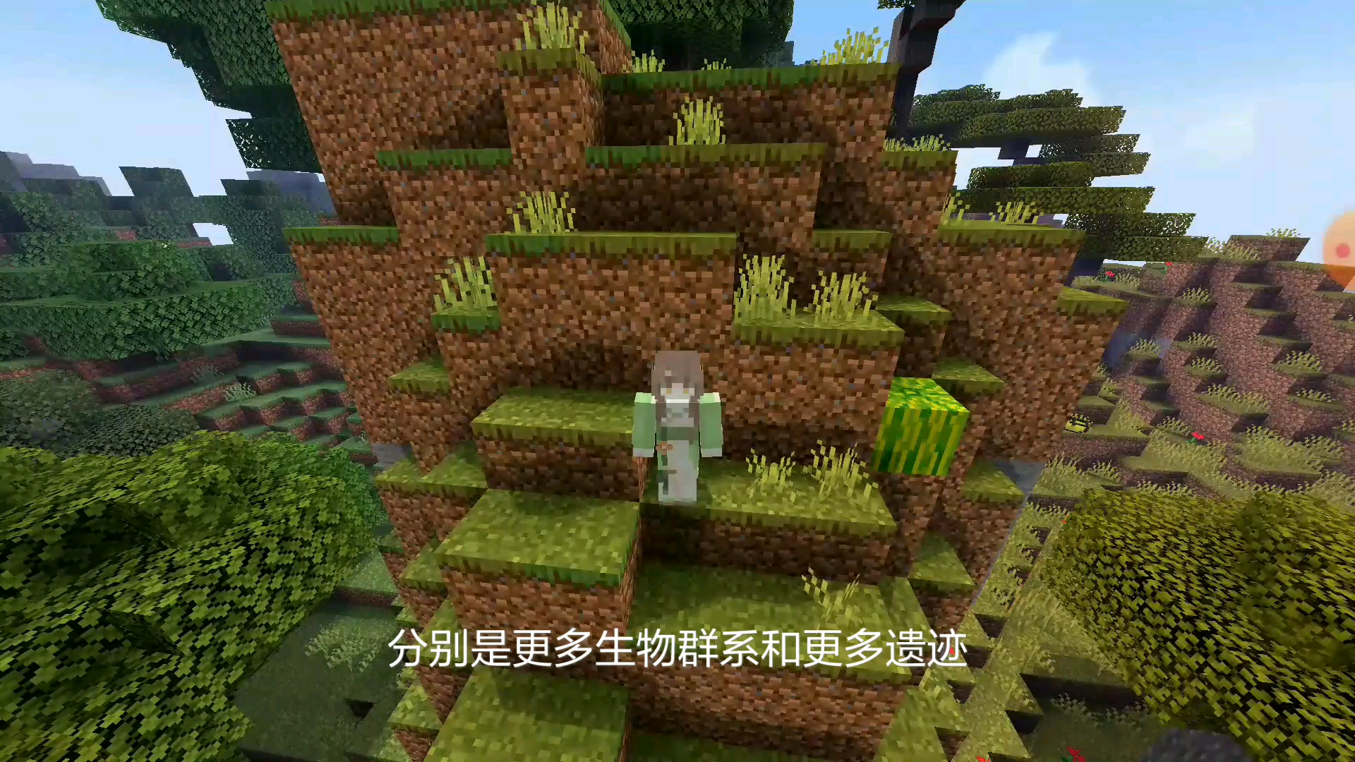 我的世界更多生物群系生存,内含生草字幕。