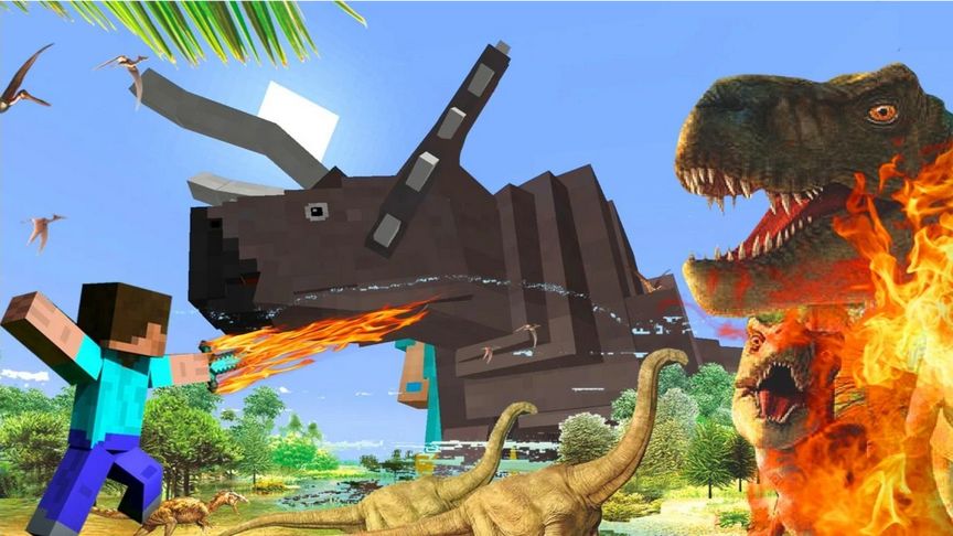 我的世界侏罗纪生存。