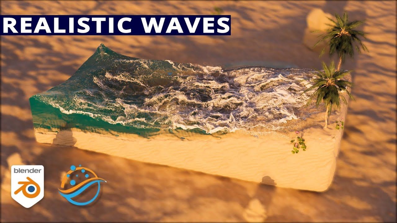 blender教程:利用力场做出超真实的海浪