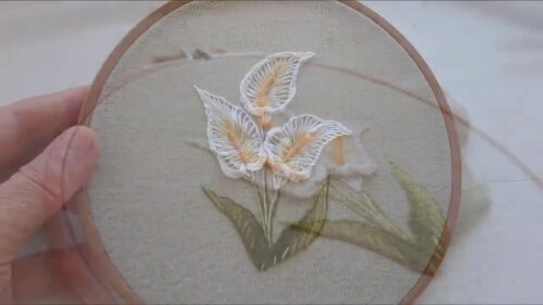 刺绣基础教程学习,锁边缝马蒂莲针法
