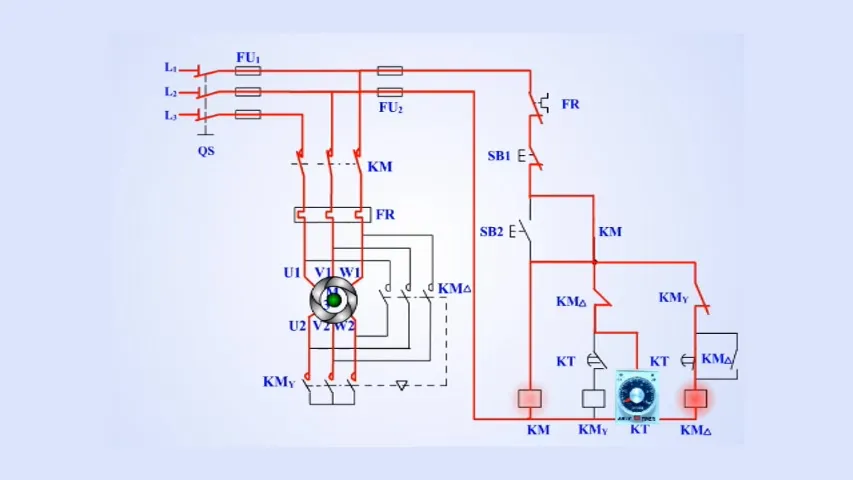 三相异步电动机的星三角降压启动