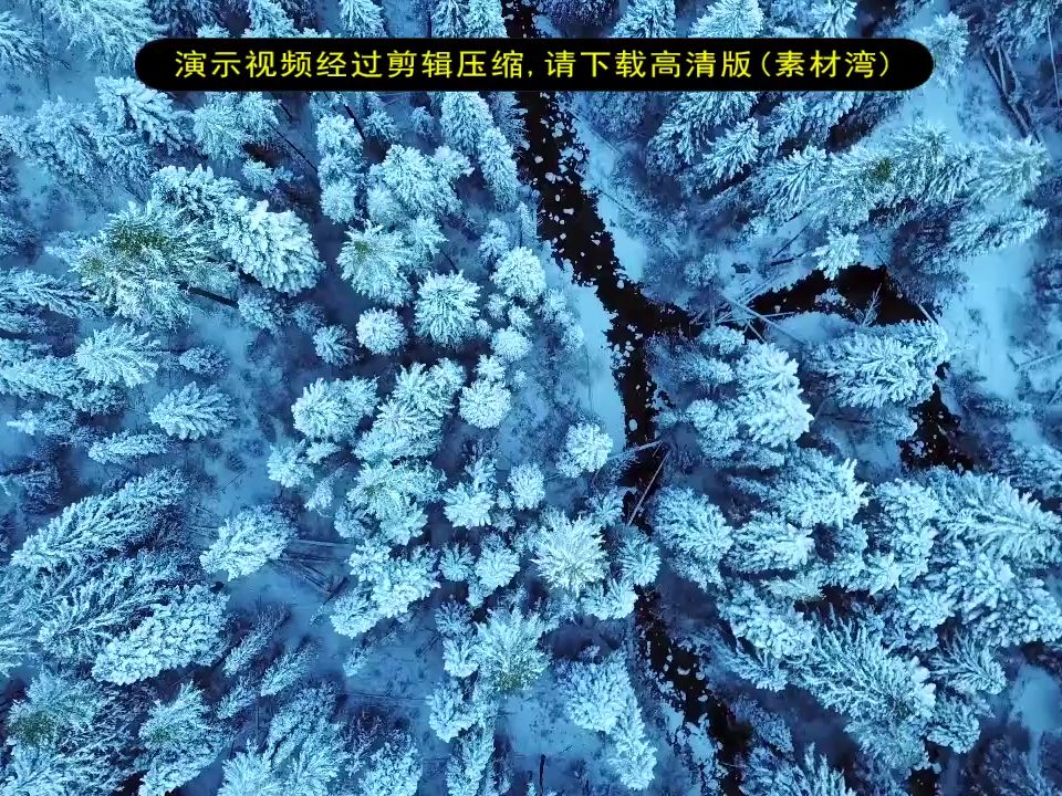 雪景雨景视频素材