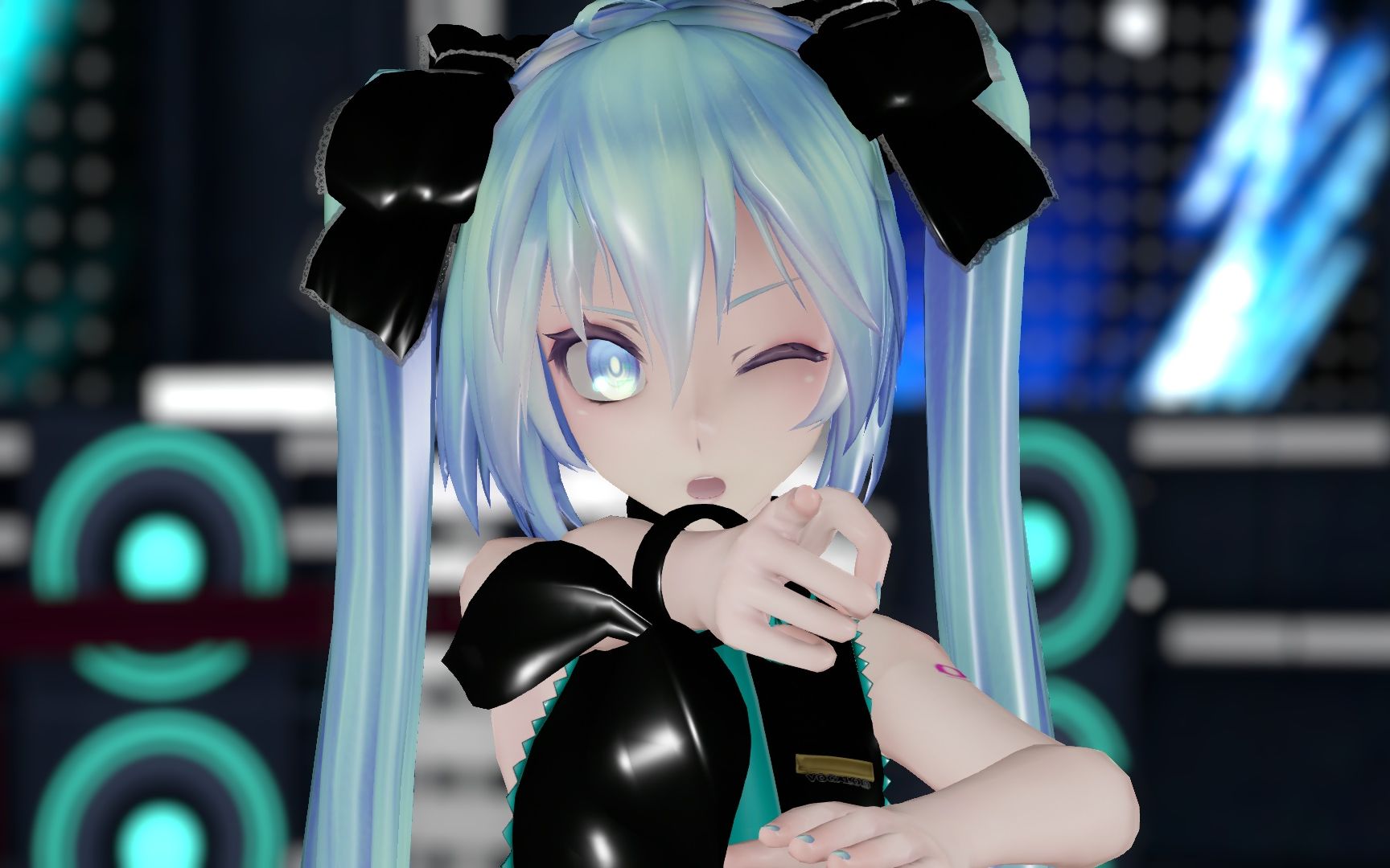 [MMD] Satisfaction - Tda式初音ミク背中見せデフォ服 (動作化渲染測試)