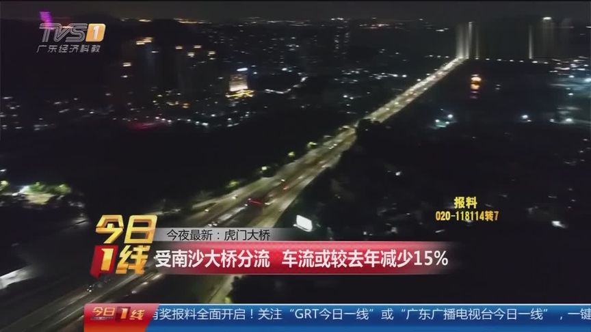 今夜最新:虎门大桥,早前威远岛收费站拥堵严重,一小时走六百米