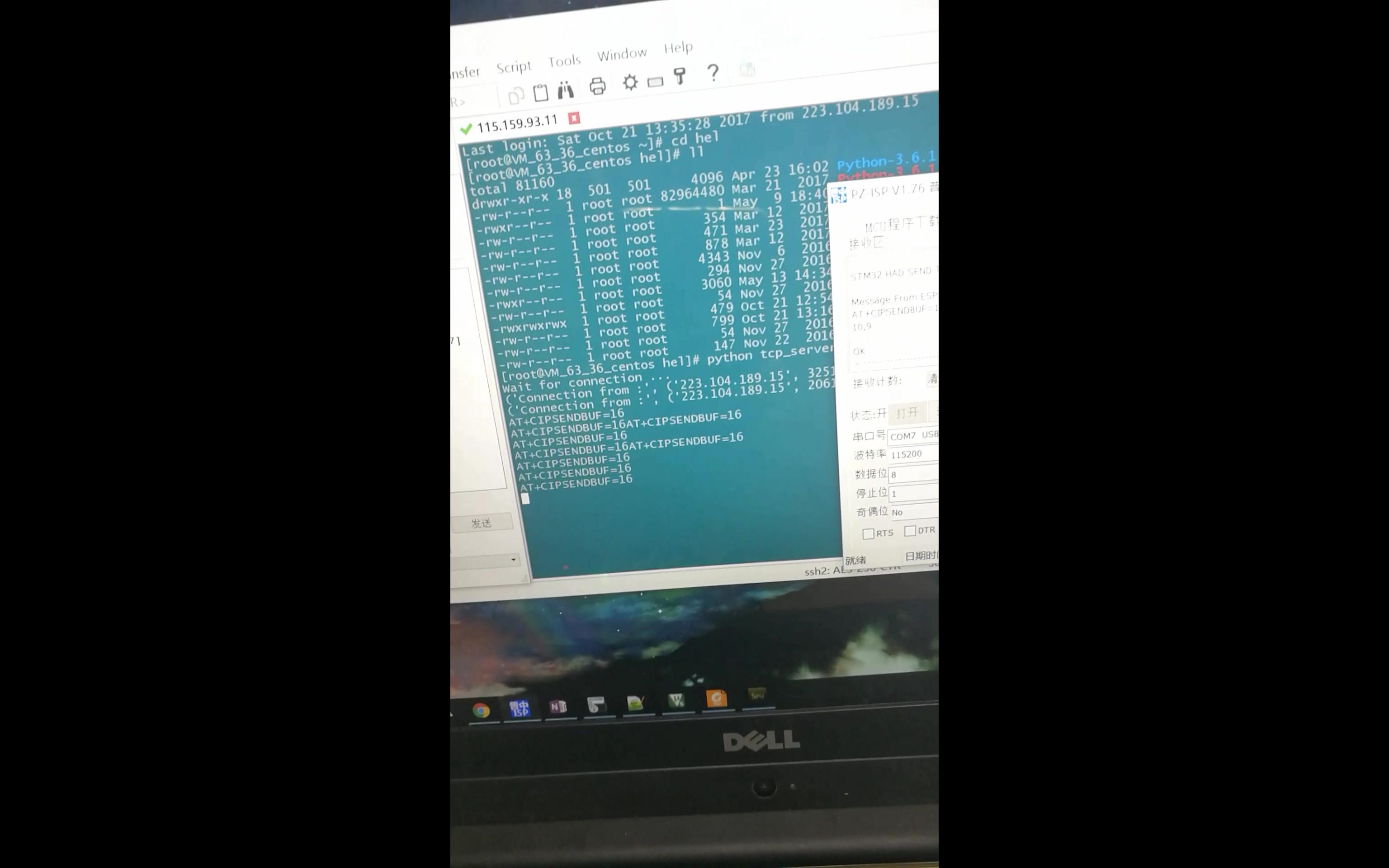 云服务接收单片机esp8266数据转发给本地电脑