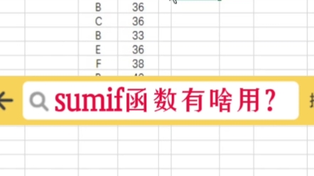 sumif函数有啥用?按要求求和! #excel #office办公软件 #办公软件技巧