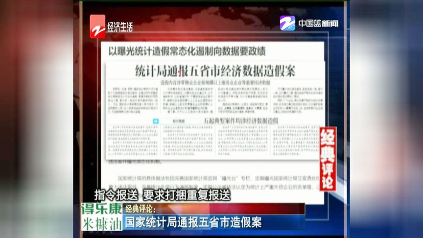 国家统计局通报五省市造假案