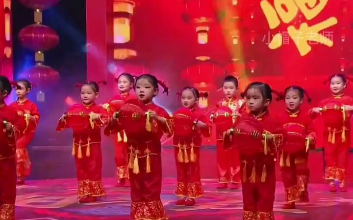 《欢欢喜喜迎新年》幼儿舞蹈,过年啦欢快活泼动感开场舞,男女生同台...