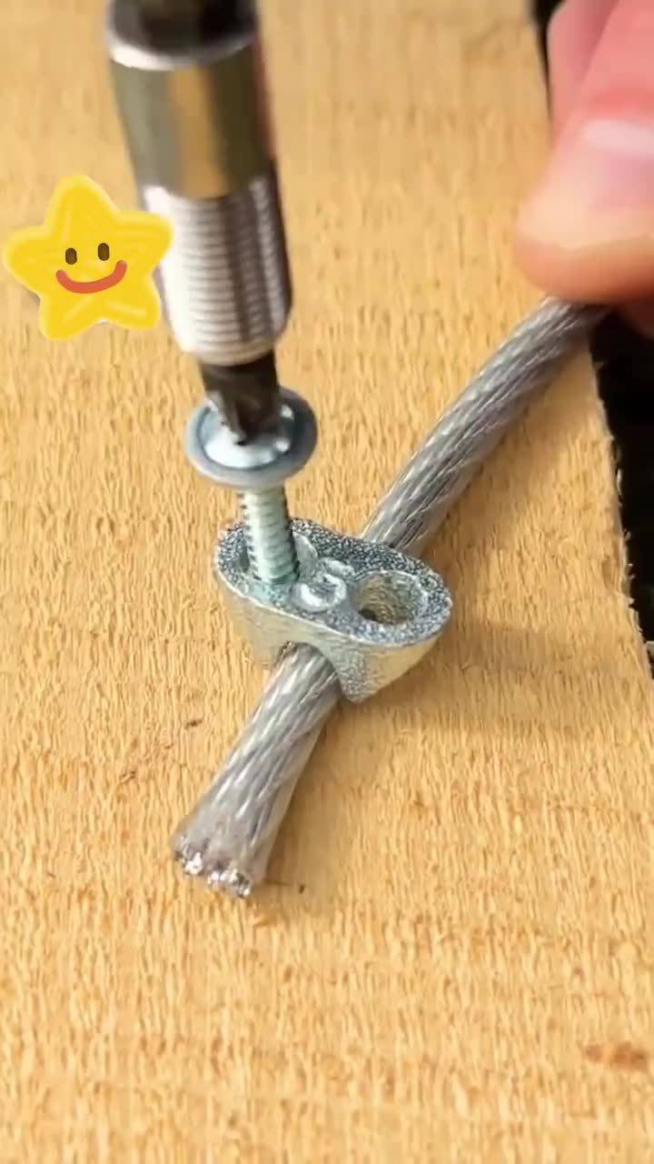 如何快速制作抗拉1000斤的钢绞线固定神器?