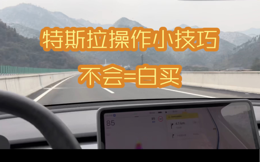 特斯拉操作小技巧,不会等于白买