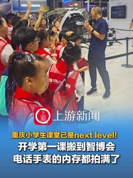 ...月6日,小学生的开学第一课在2025智博会"梦幻升级"!摸得着的科技,听...