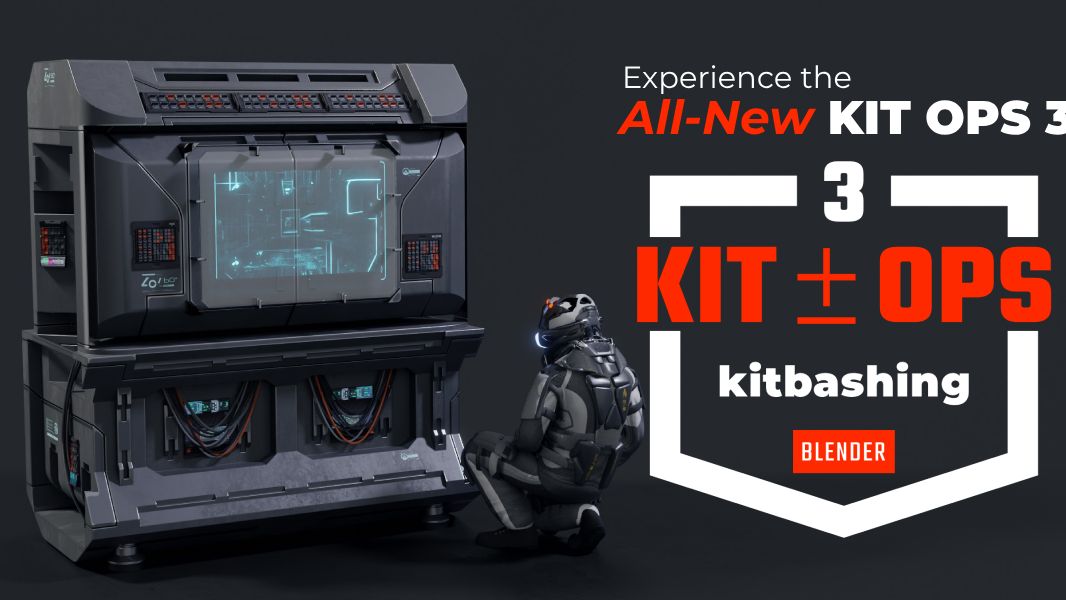 ...Ops 3 Pro 硬表面工具箱 KitOps 最新中文汉化版 KPACKS Blender教程