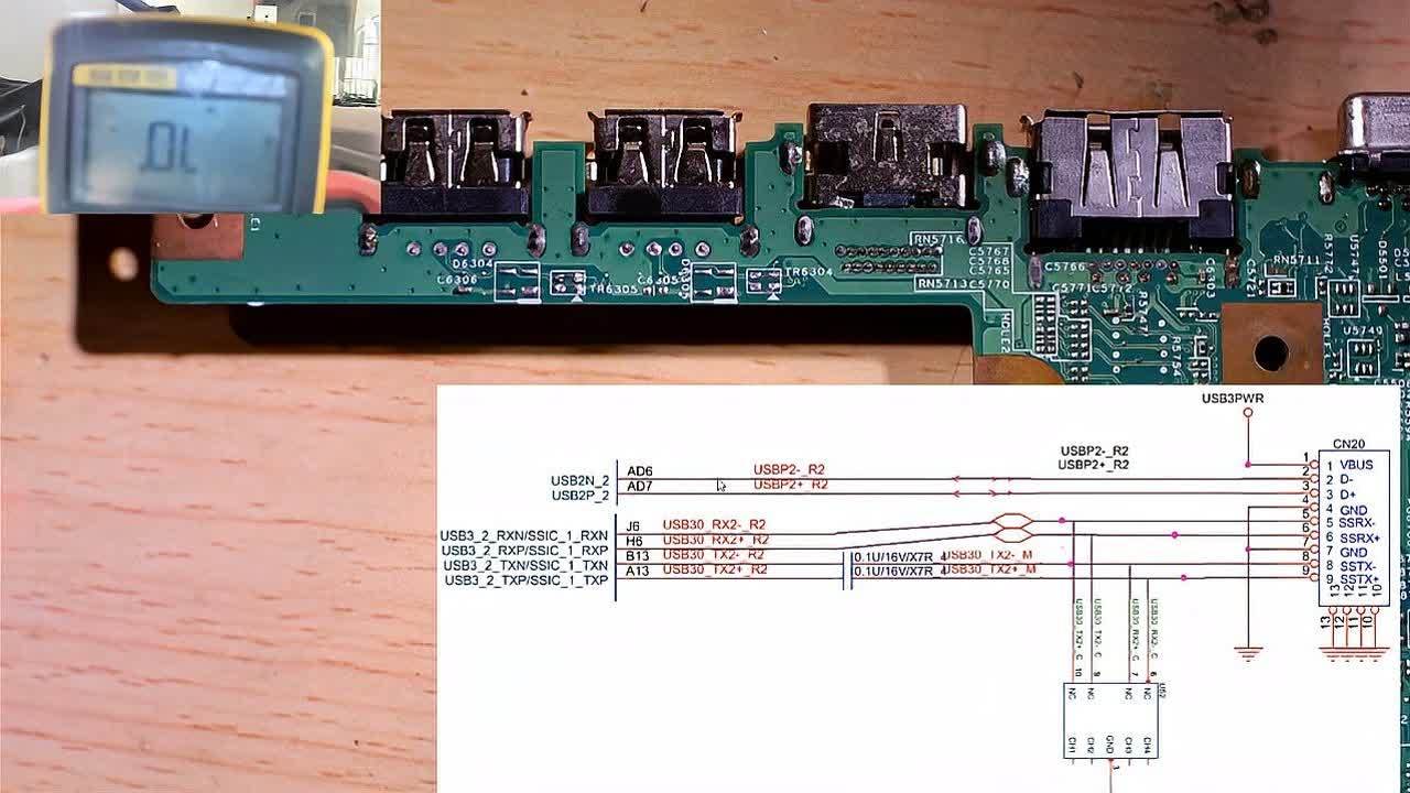 笔记本维修教程:USB2.0与USB3.0接口电路,超级详细的教程!