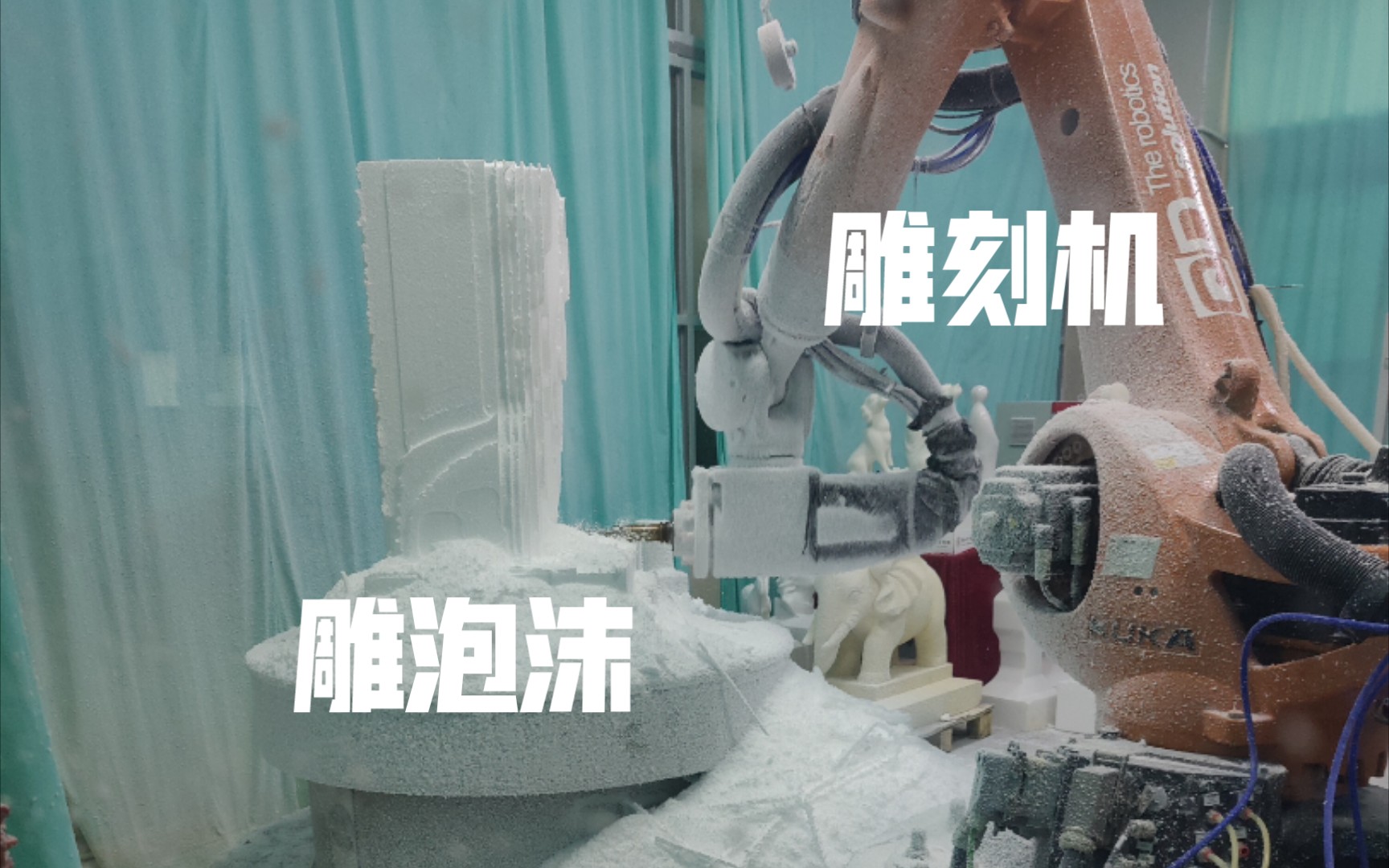 用雕石材的雕刻机雕泡沫模具