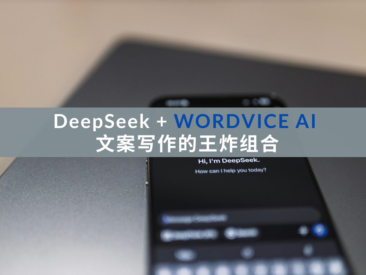 DeepSeek+Wordvice AI=文案写作的王炸组合