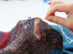 大破洞简单织补方法,纯新手教程,几分钟快速无痕织补