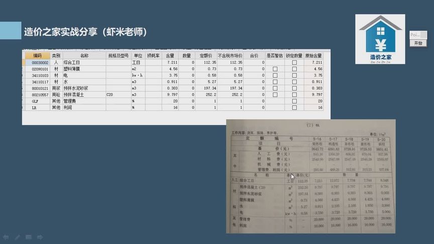 分析造价中定额子目含量的意义,实例解读